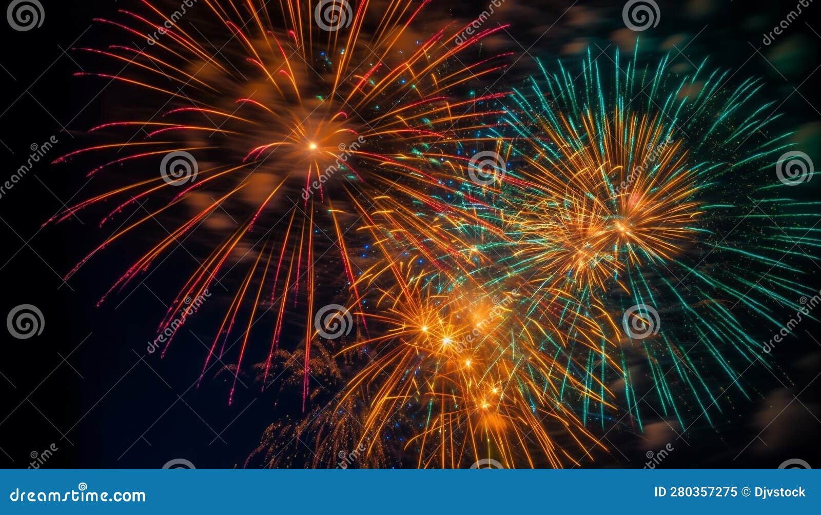 Vibrant Colors Illuminate the Night Sky in Explosive Celebration ...