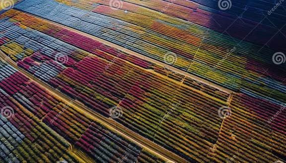 Vibrant Colors in a Row, Woven Textiles Generated by AI Stock ...