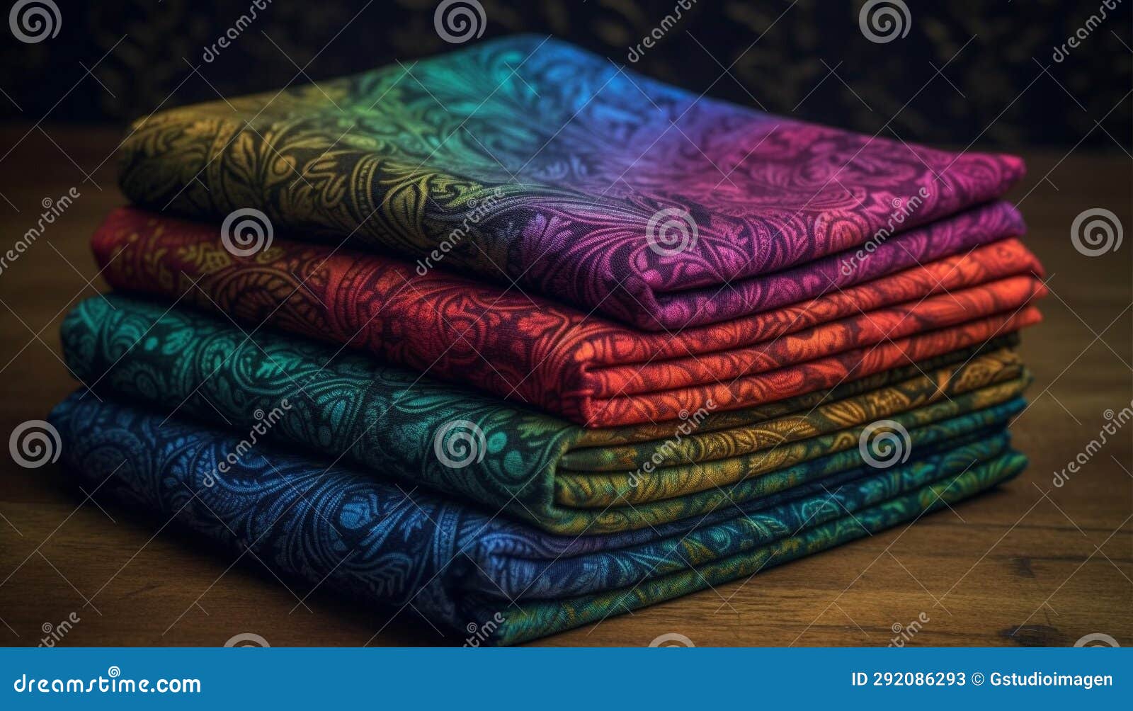 Vibrant Colors Stack, Fashion Pattern, Old Fashioned Textile, Modern ...