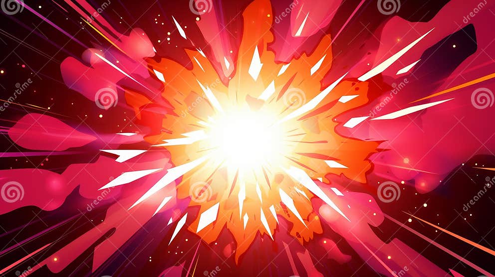 Vibrant Comic Art Style Background with Exploding Speech Bubbles and ...