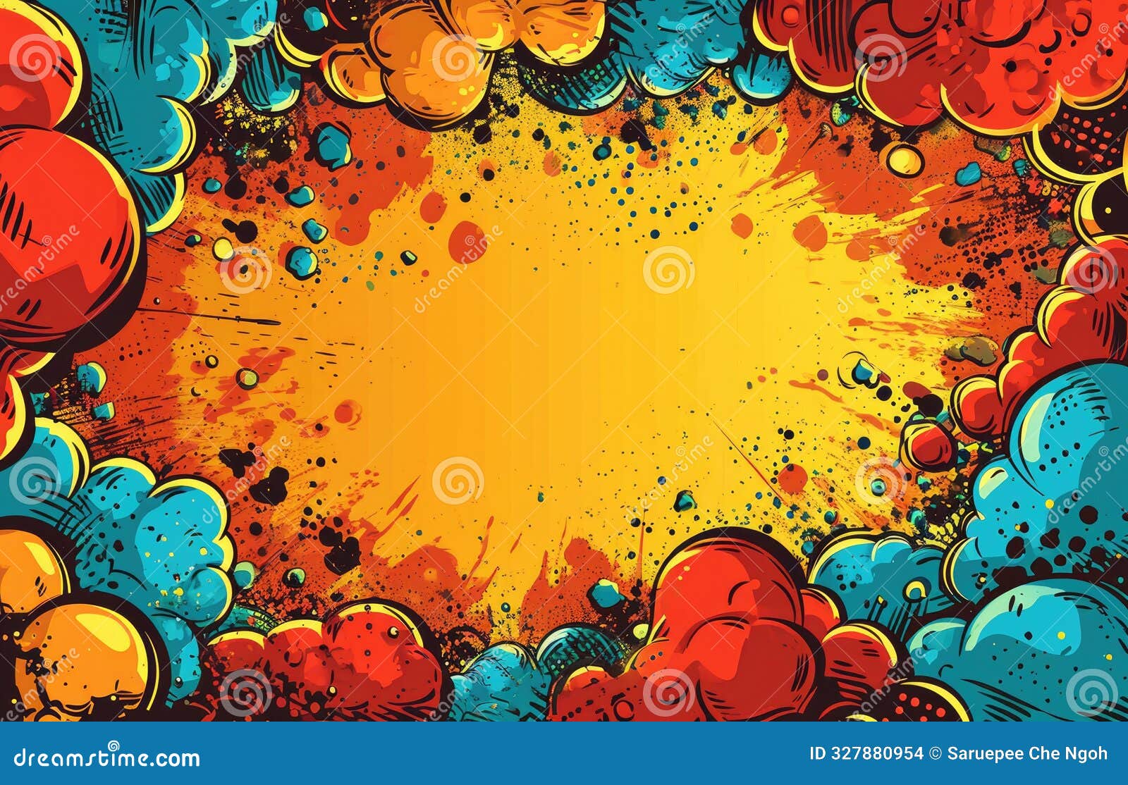 Comic Blast Color Extravaganza Stock Illustration - Illustration of ...