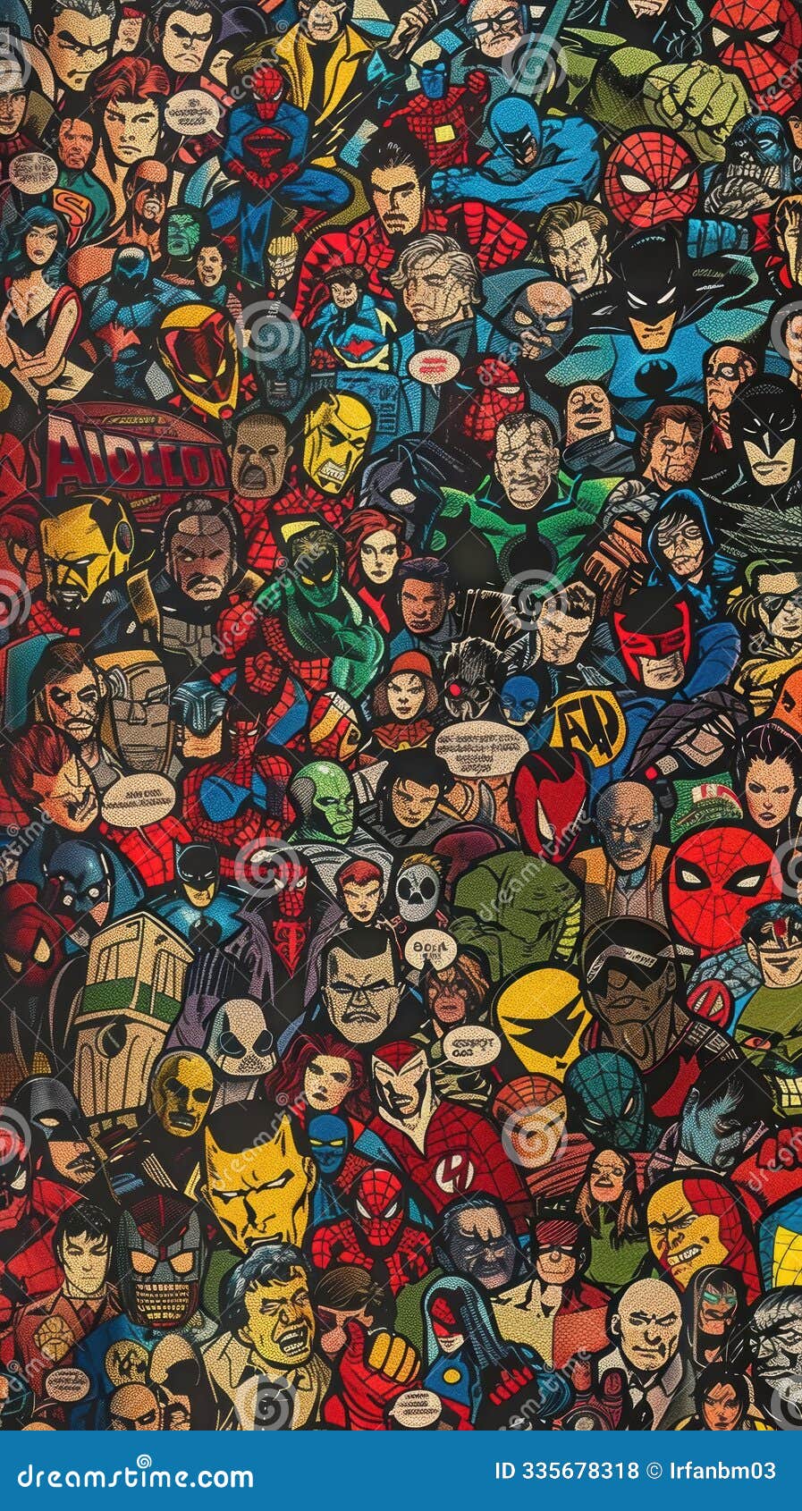 Vibrant Comic Book Universe. Action-packed Superhero World Concept ...