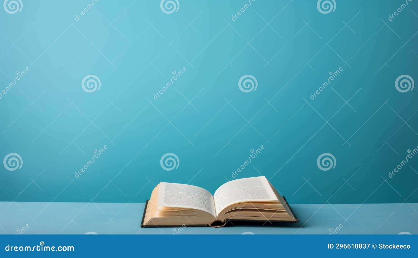 Vibrant Commentary on Race: an Open Book on a Solid Background Stock ...