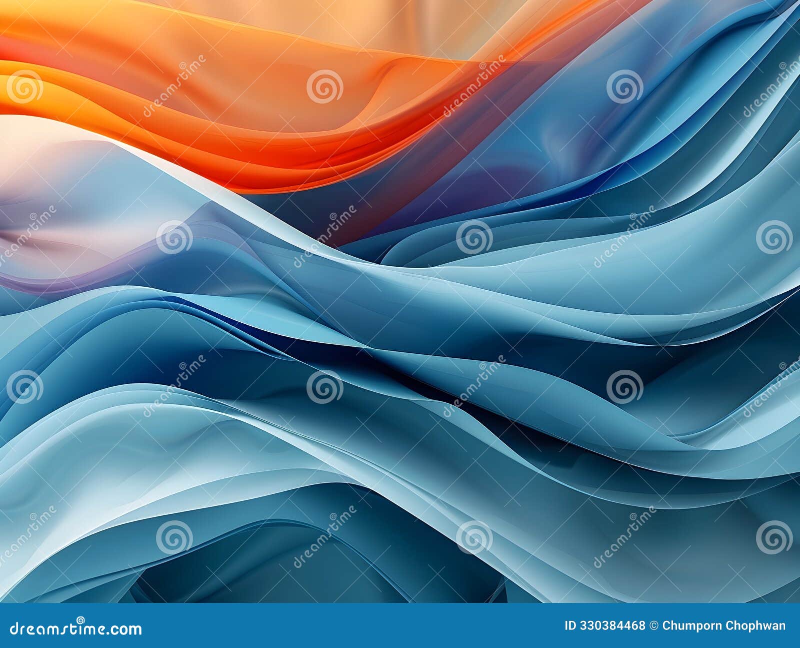 Complementary Blue Flowers Enhance A Tranquil, Serene Blue Background ...