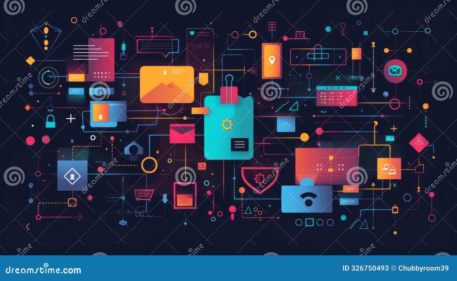 A Vibrant and Complex Digital Collage, Featuring a Variety of ...