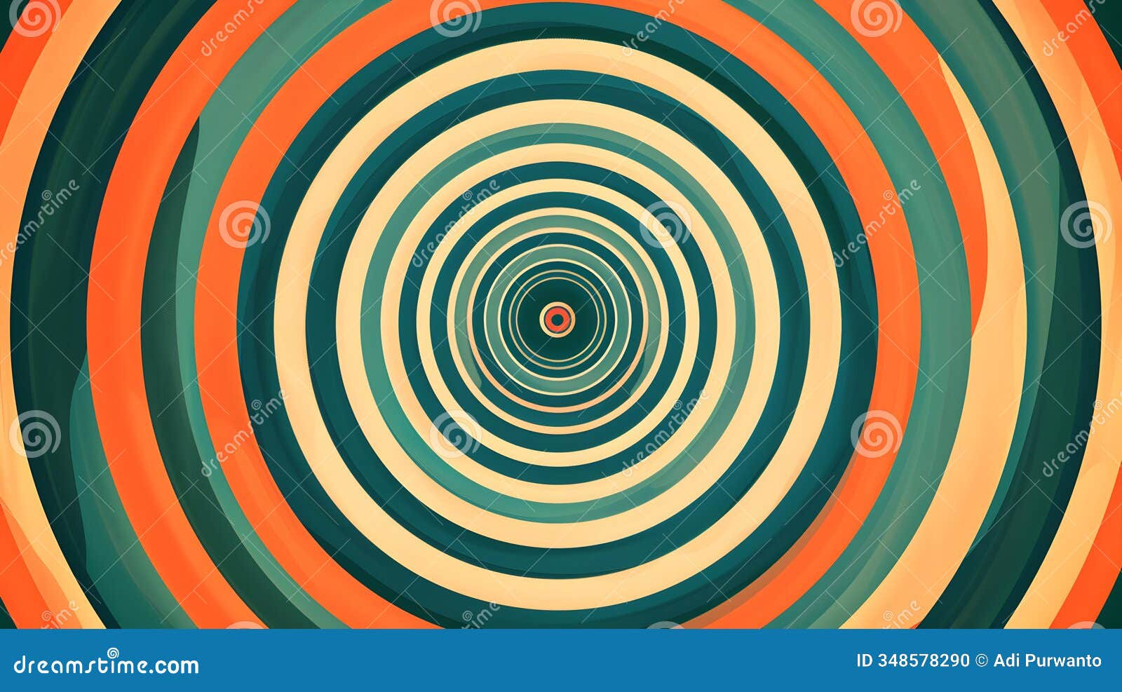 A Vibrant, Concentric Circle Design Creating an Optical Illusion Effect ...