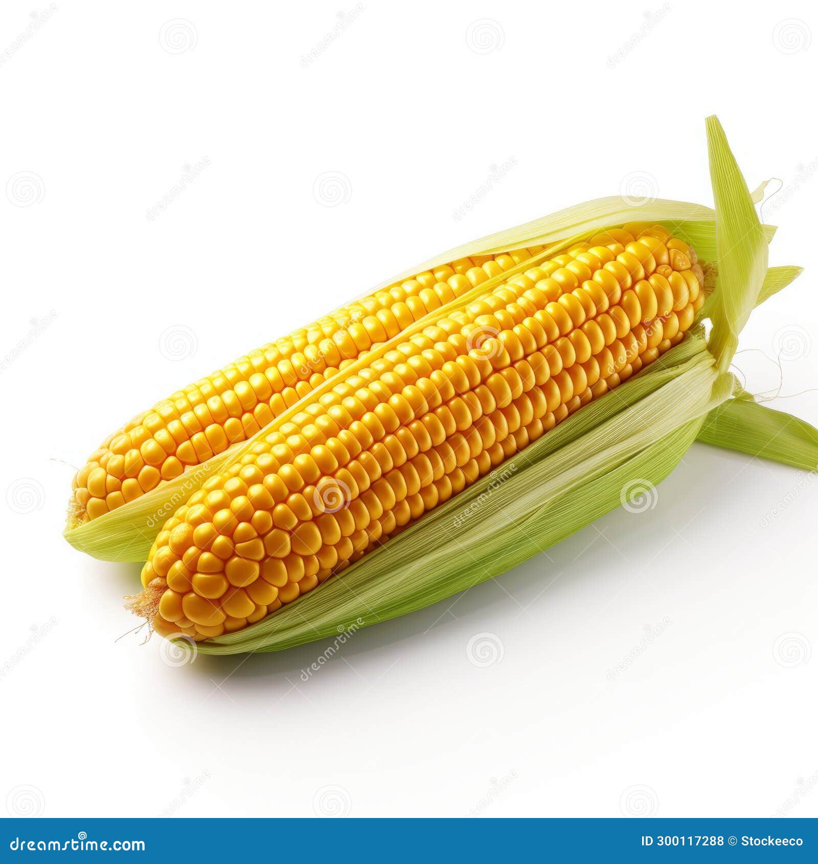 Vibrant Corn Kernel on White Background Stock Illustration ...