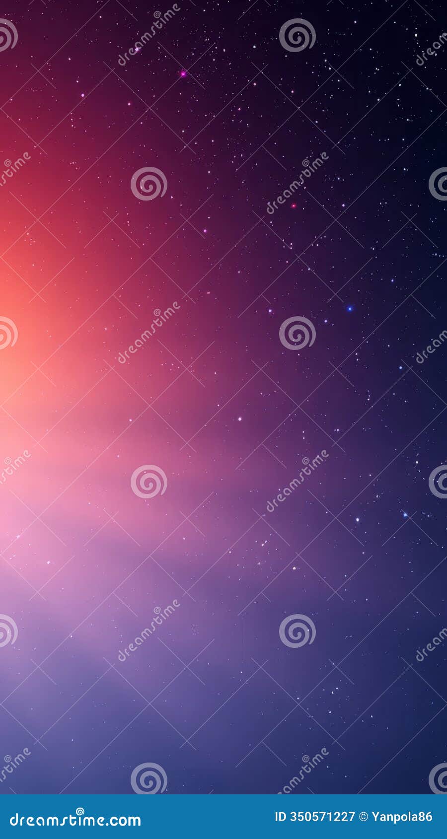 Vibrant Cosmic Gradient with Starry Sky, Perfect for Dynamic and ...