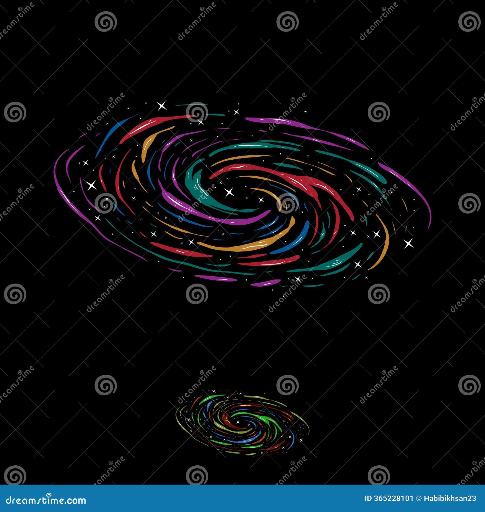 Vibrant Cosmic Explosion Of Energy And Light Stock Photography ...