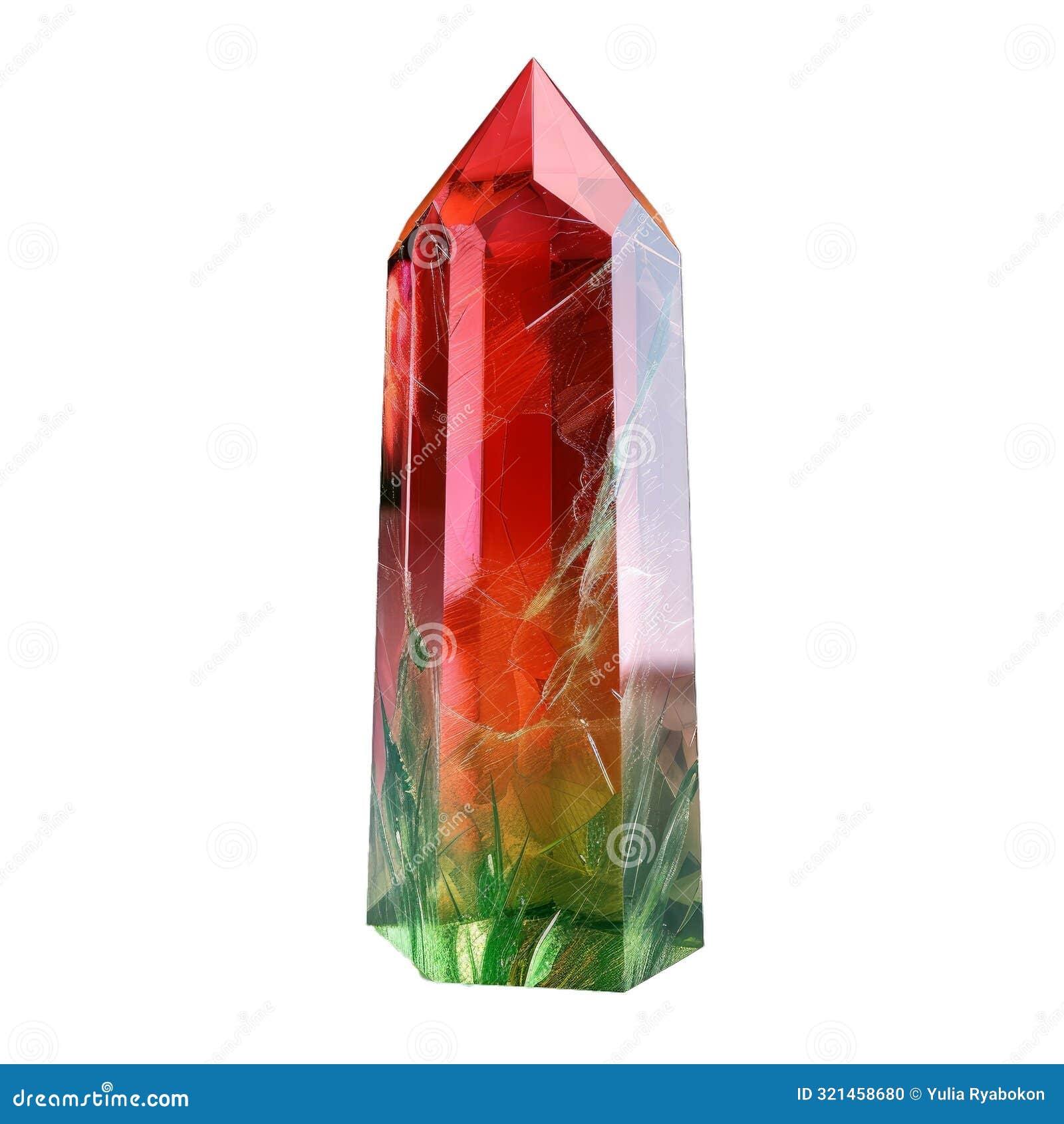 Vibrant Crystal Prism on Transparent Background Stock Photo - Image of ...