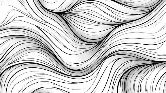 A Vibrant Curve Wave Pattern Featuring Squiggles, Scribbles, and Wiggly ...