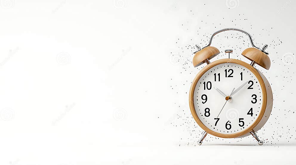 3D Cartoon Countdown Clock with Glowing Digits Stock Illustration ...