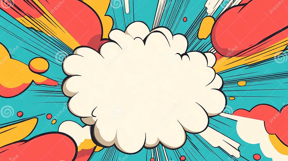 Vibrant D Energy Blast Effects Showcasing Dynamic Comic Action Patterns ...