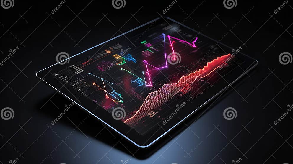 AI Powered Predictive Analytics Visualization Stock Illustration ...