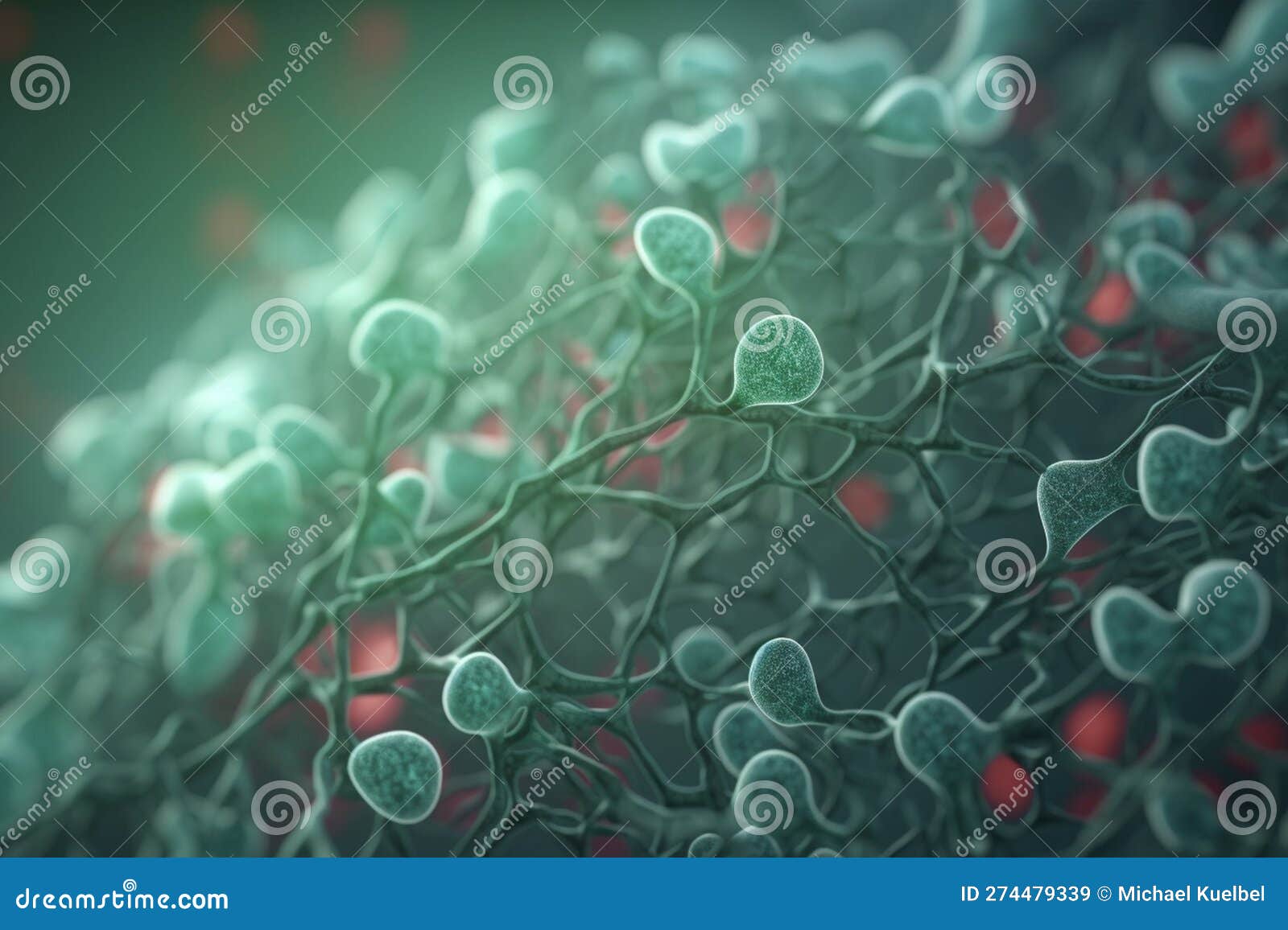 Vibrant 3D Illustration of Cellulose Synthesis Process Stock ...