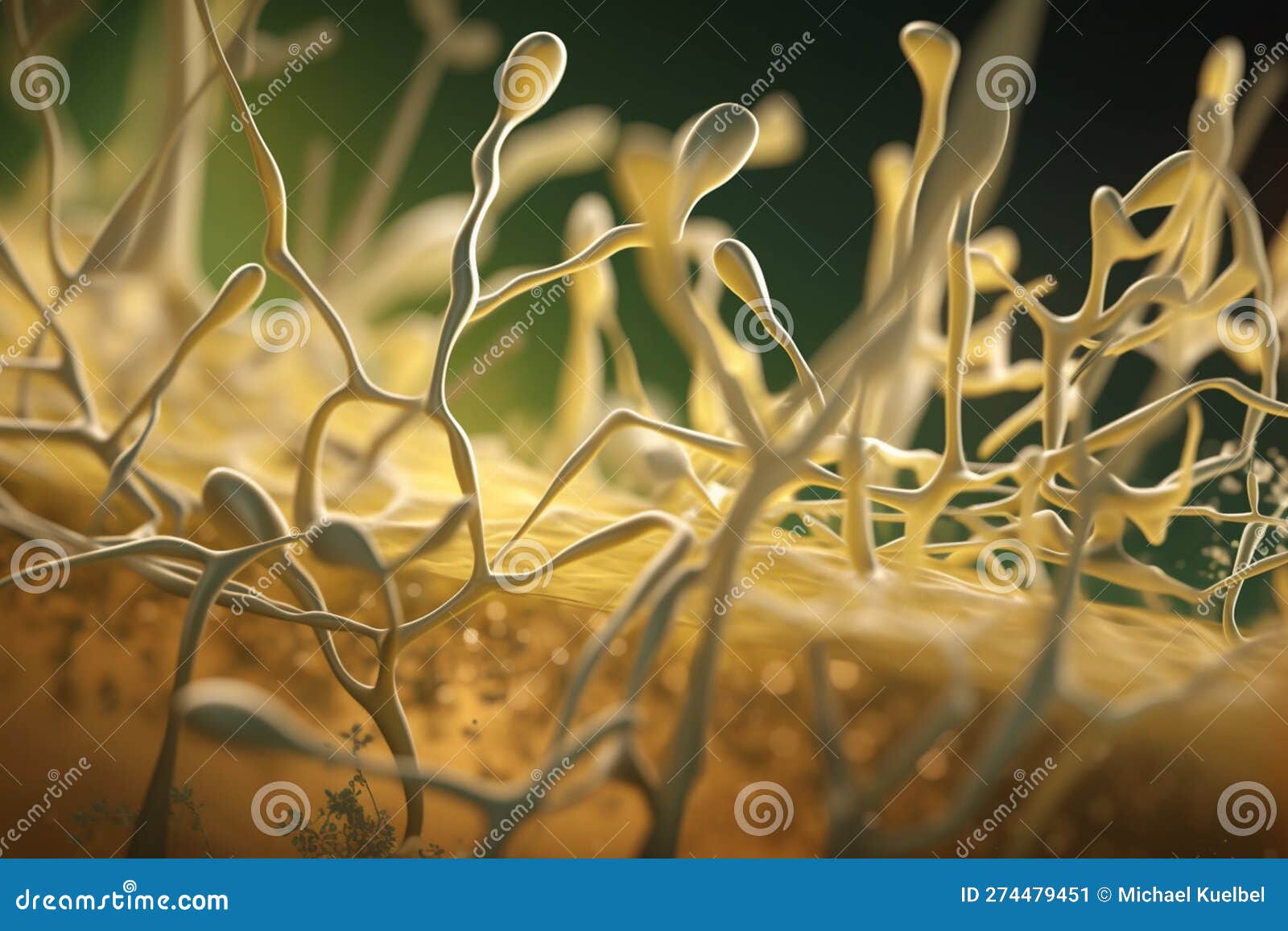 Vibrant 3D Illustration of Cellulose Synthesis Process Stock ...