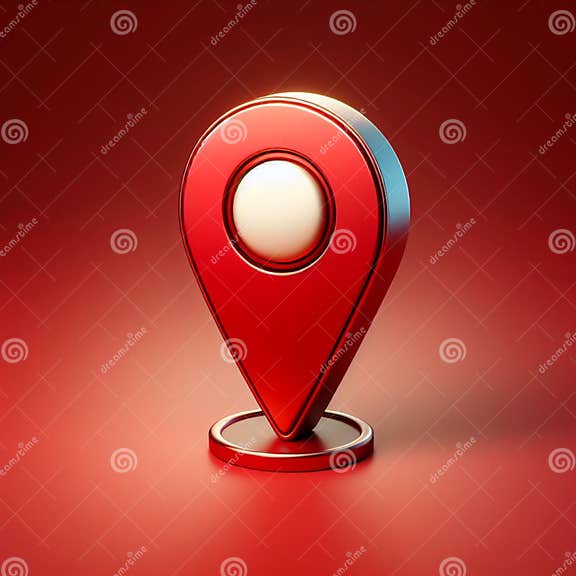 Vibrant 3d Illustration of a Shiny Red Map Pin on a Seamless Maroon ... Vibrant 3d Illustration of a Shiny Red Map Pin on a Seamless Maroon ...