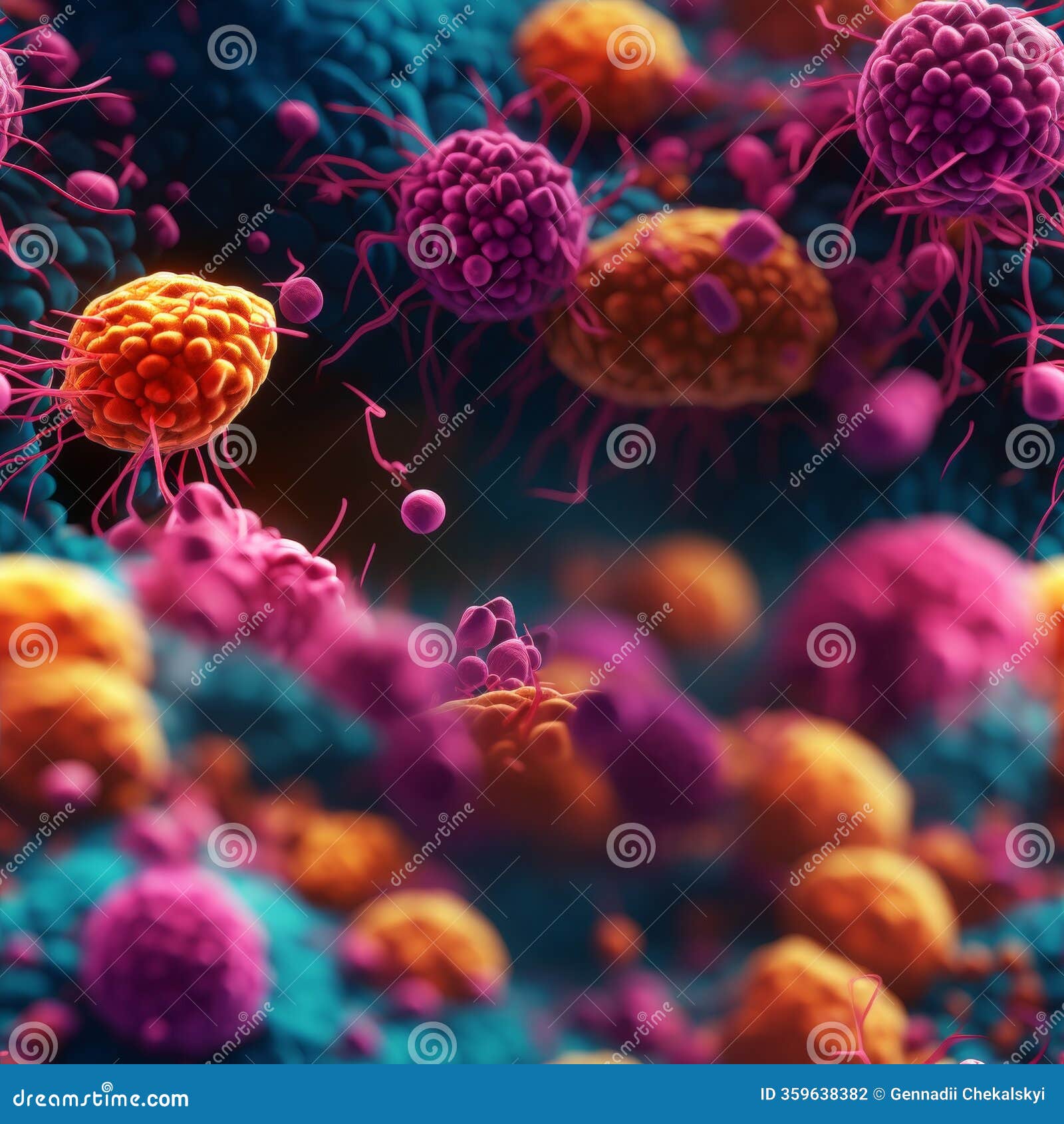 Vibrant 3d Visualization of Exosomes Interacting with Skin Cells in ...