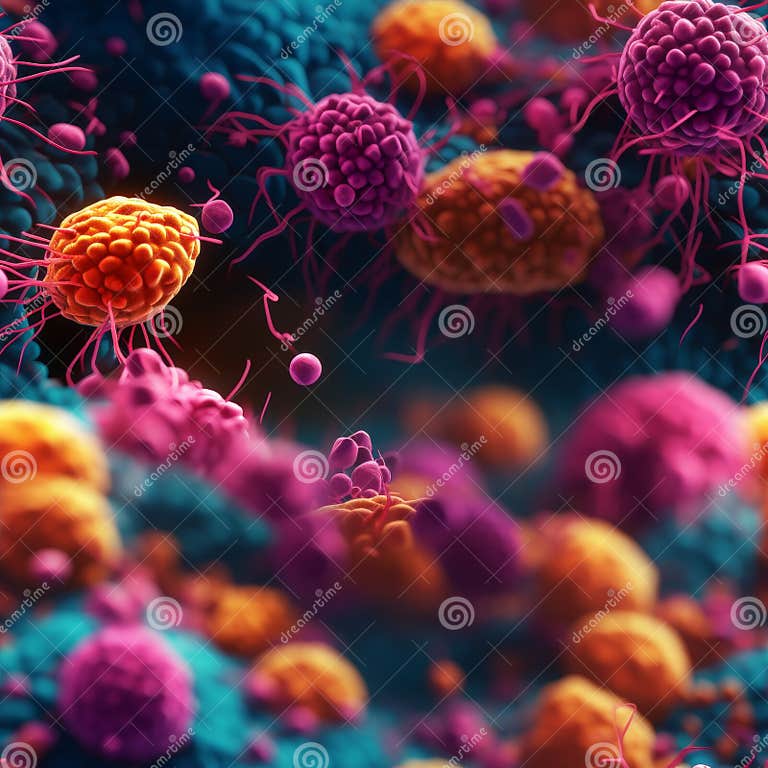 Vibrant 3d Visualization of Exosomes Interacting with Skin Cells in ...