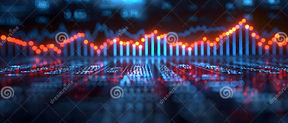 Vibrant Data Pulse: Visualizing Growth Trends. Concept Data ...