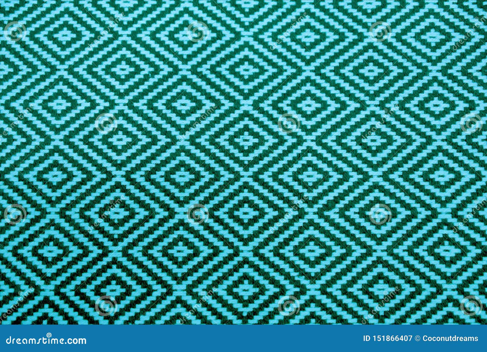 Vibrant and Deep Turquoise Blue Colored Ethnic Pattern Fabric for ...