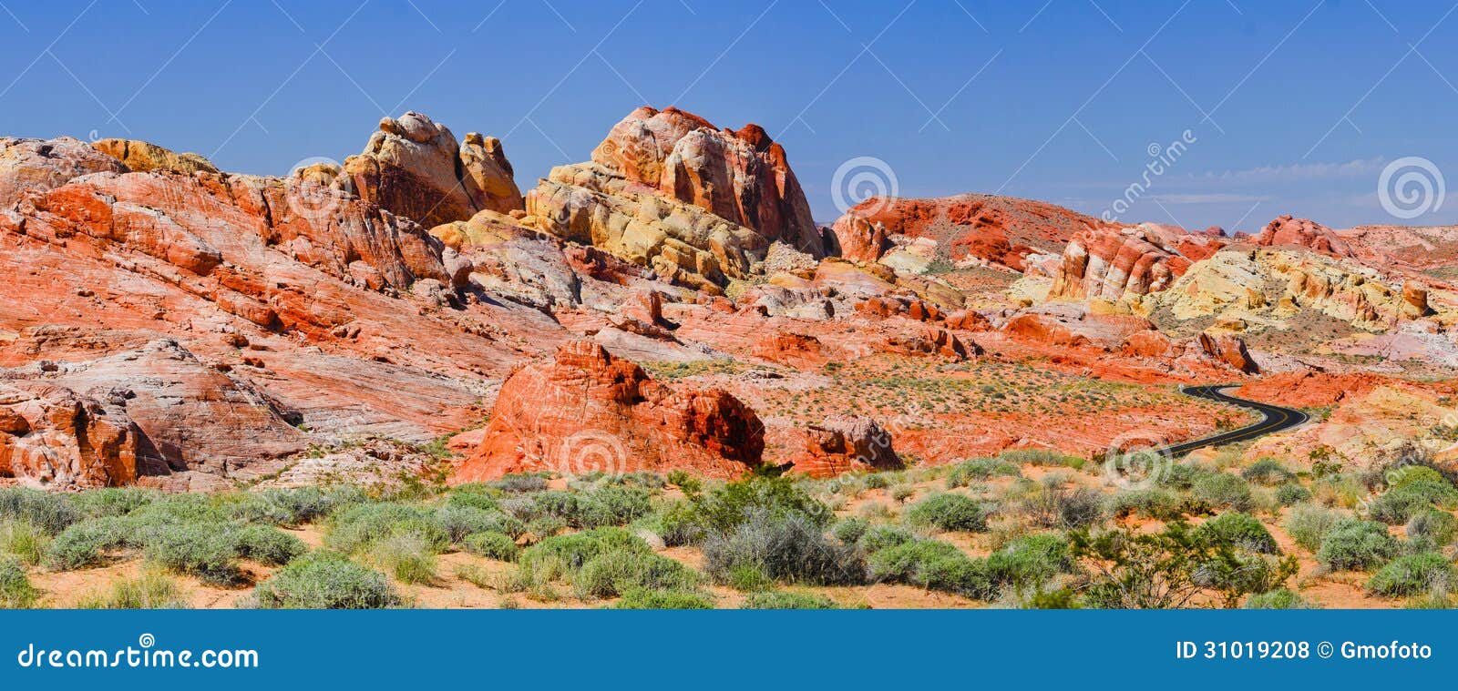 Vibrant Desert Valley stock photo. Image of climate, formations - 31019208