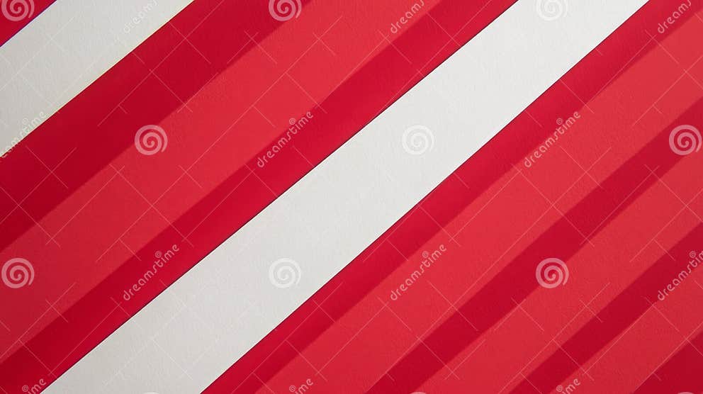 Striking Red and White Diagonal Stripes Create a Bold Visual Pattern ...
