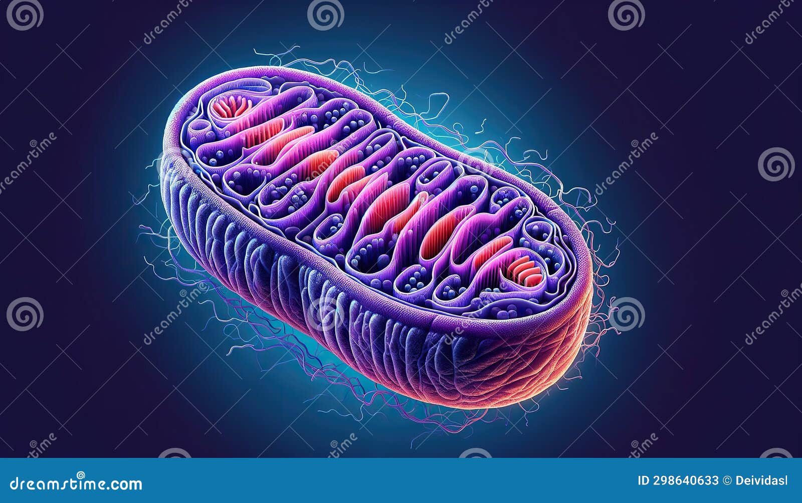 Vibrant Detailed Mitochondrion Illustration Stock Illustration ... Vibrant Detailed Mitochondrion Illustration Stock Illustration ...