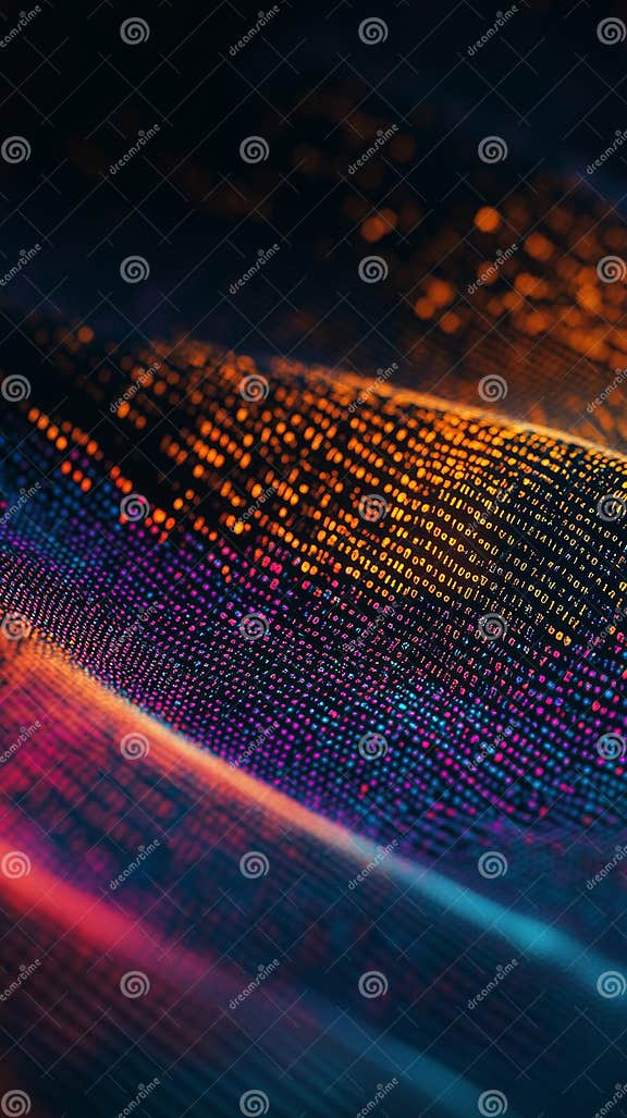 Vibrant Digital Gradient Background with Shifting Light Patterns in ...