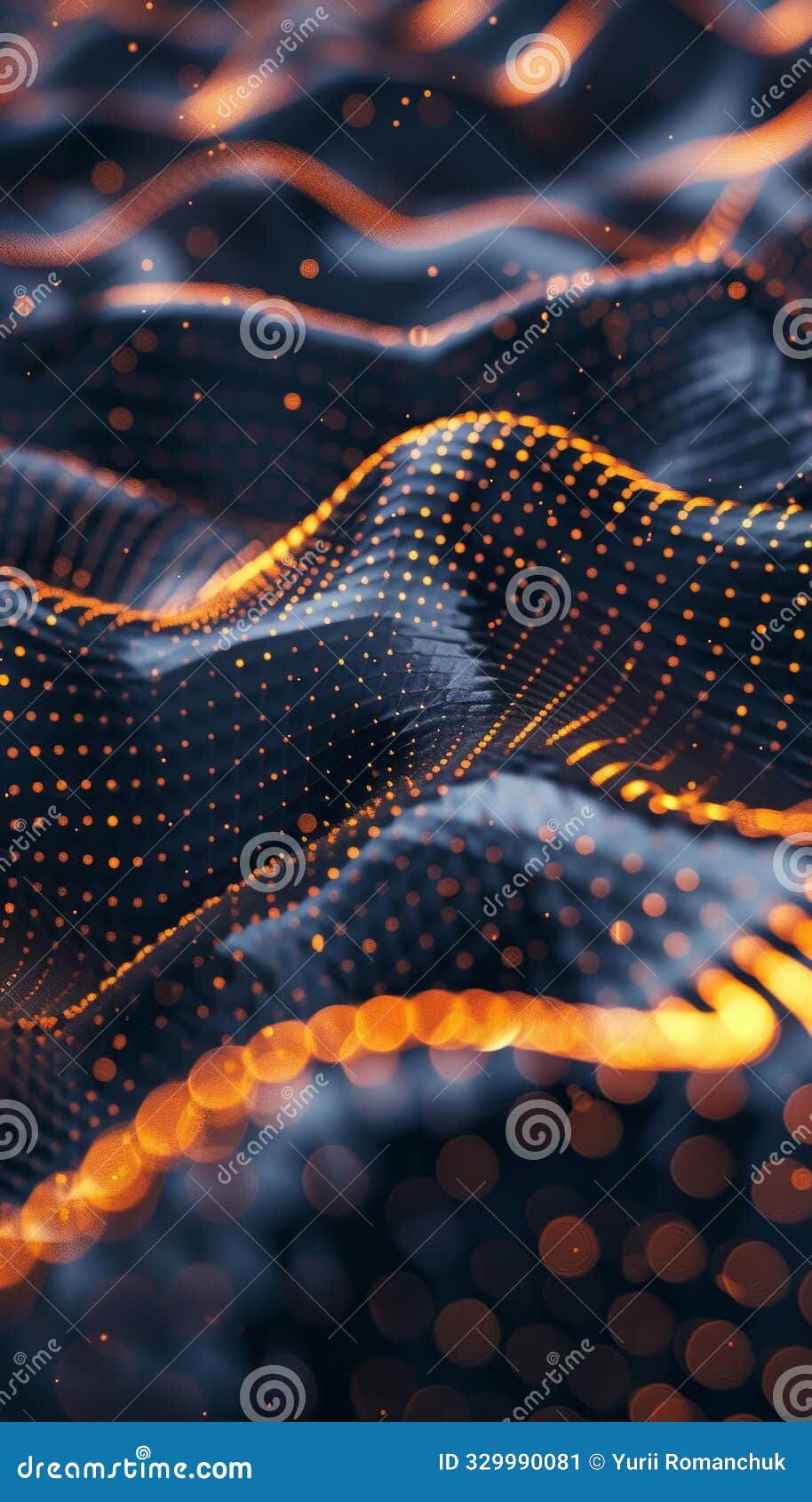 Vibrant Digital Lines Creating Optical Illusions Of Depth And Motion In ...