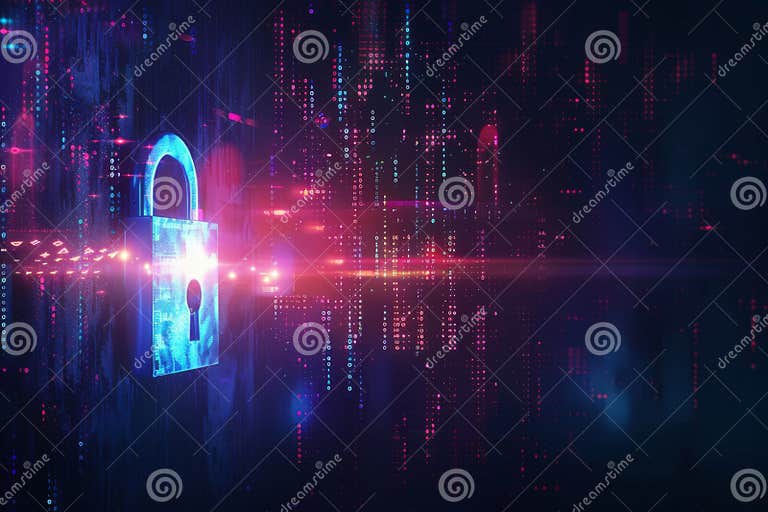 Vibrant Digital Matrix Showcasing Streams Of Data And Binary Code Flowing Through A Futuristic