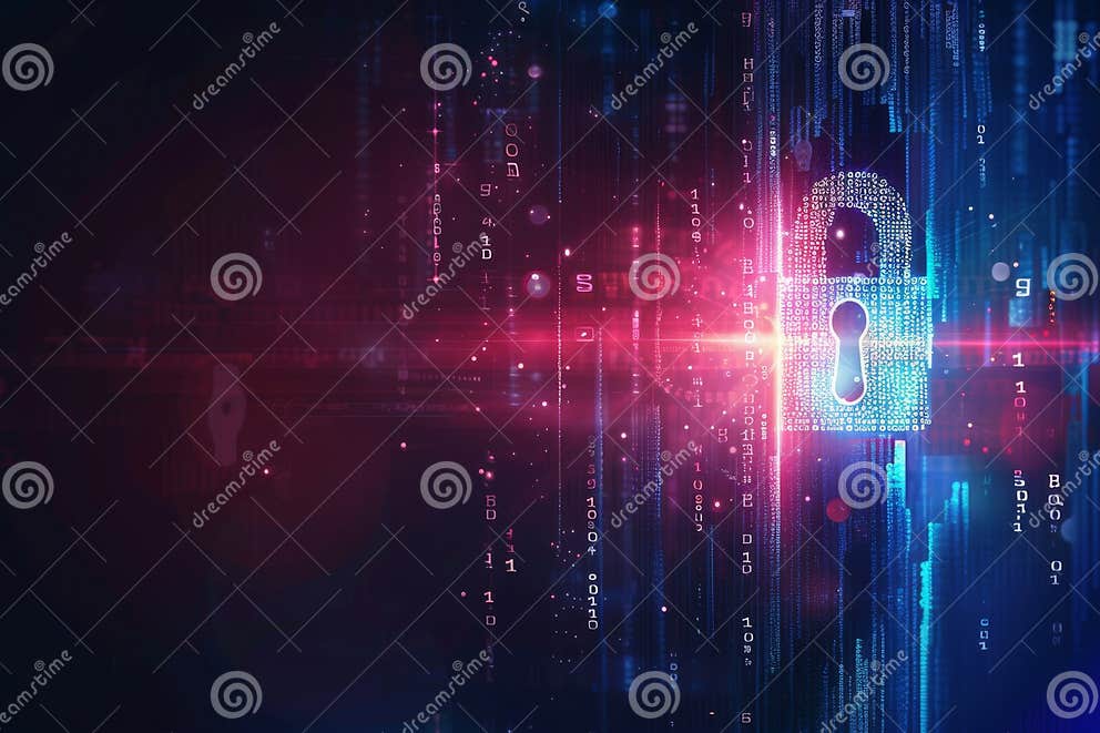 Vibrant Digital Matrix Showcasing Streams of Data and Binary Code Flowing through a Futuristic ...