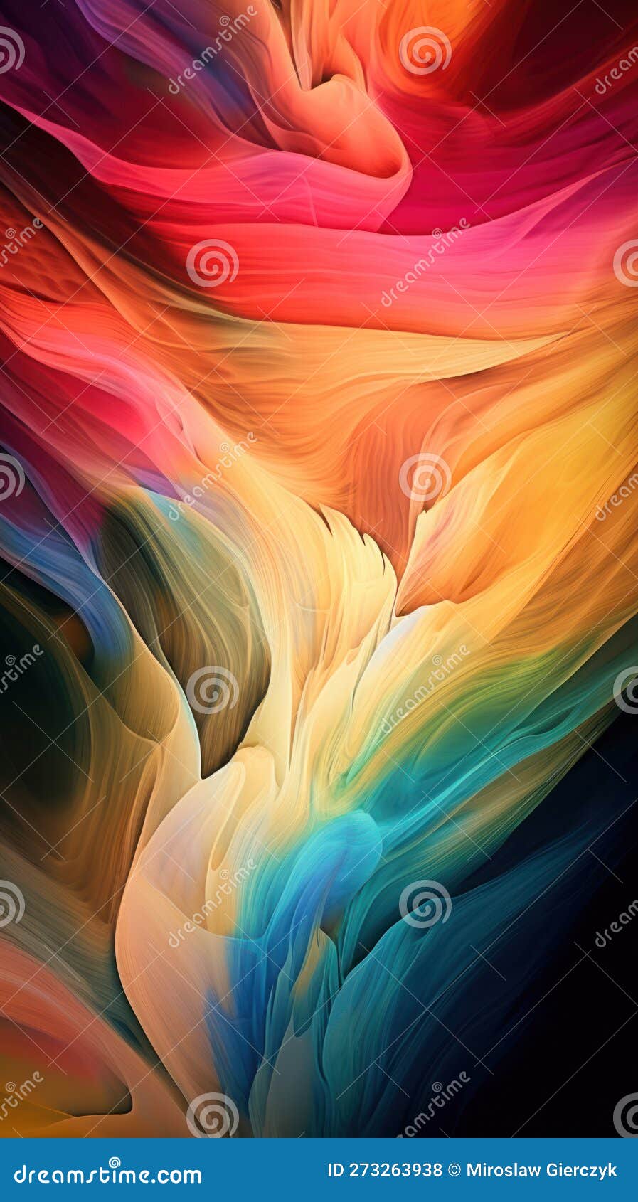 A symphony of colors stock illustration. Illustration of light - 273263938