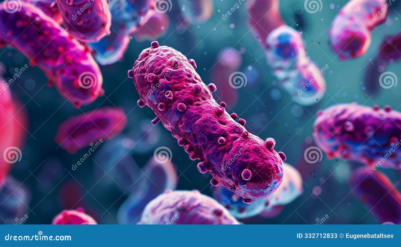 Vibrant Display of Bacteria Showcasing Microbial Diversity Under ...