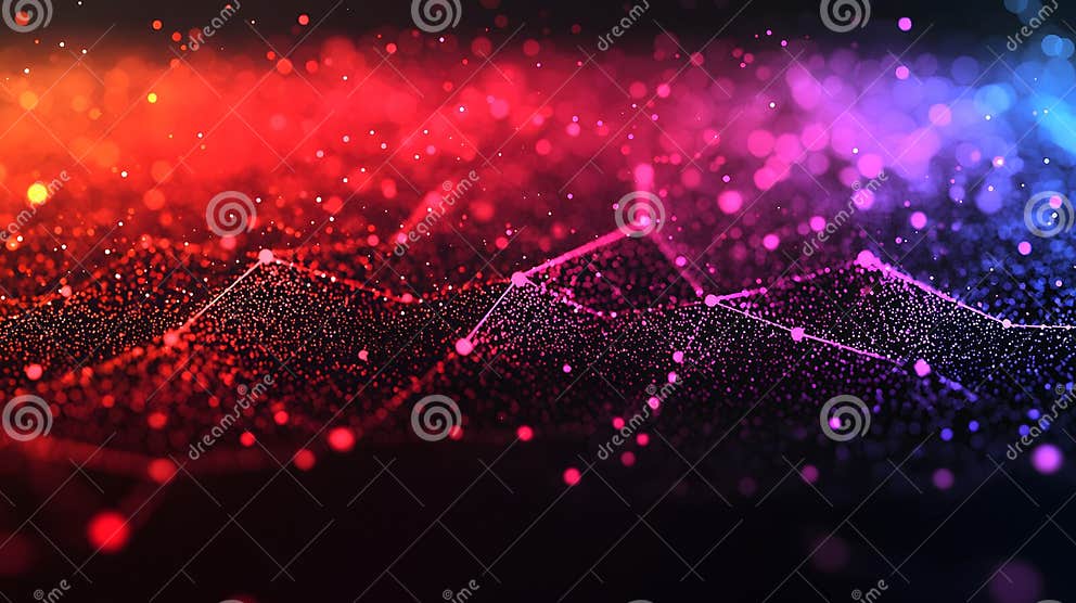 A Vibrant Display of Colorful Particles Creating a Stunning Visual ...