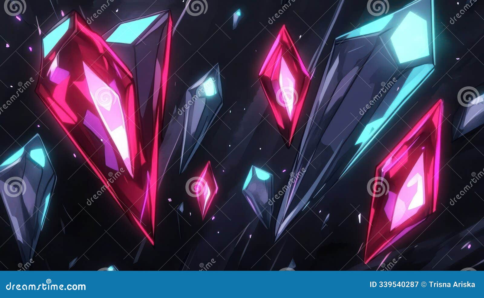 A Vibrant Display of Crystalline Structures in Various Shapes and ...