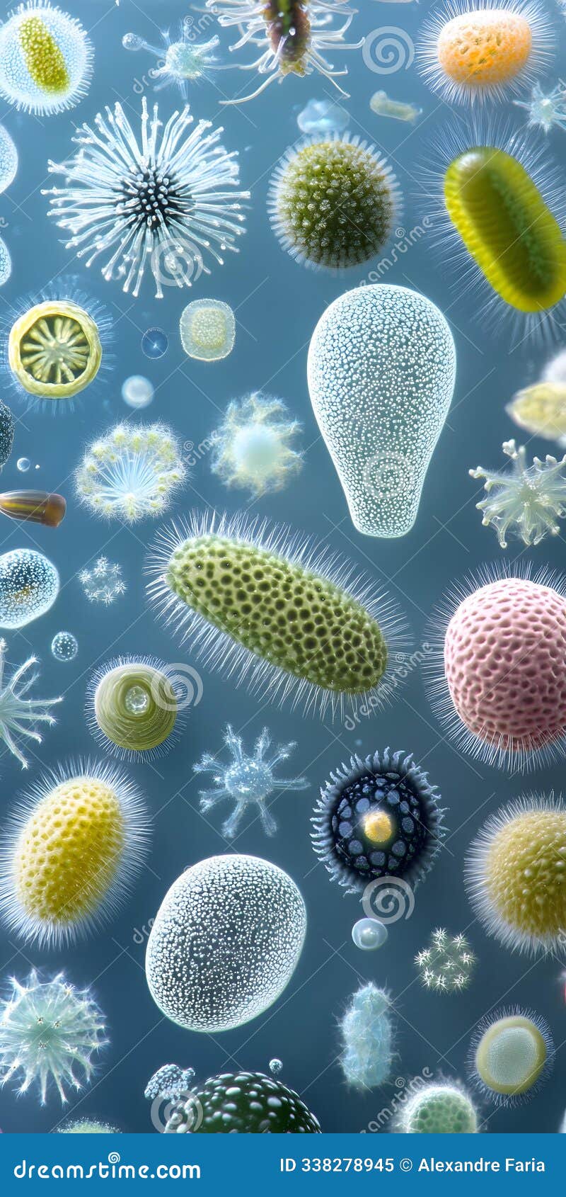 Microscopic Organisms In Motion - Generative Ai Stock Photography ...