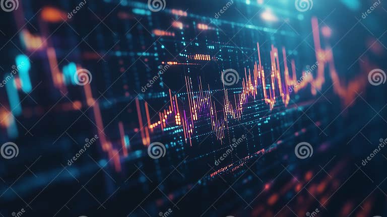 Colorful Digital Sound Waves Display Showing Audio Frequencies and ...