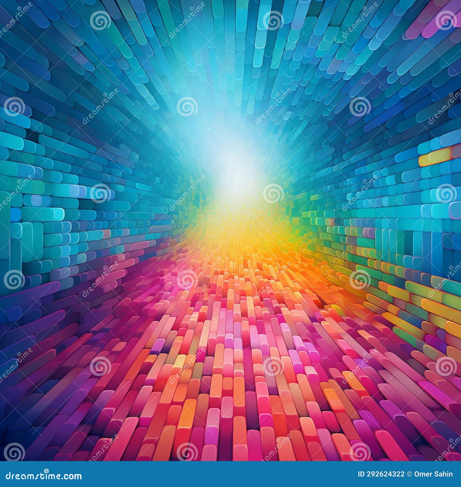 Vibrant and Distorted Pixelated Texture Stock Illustration ...