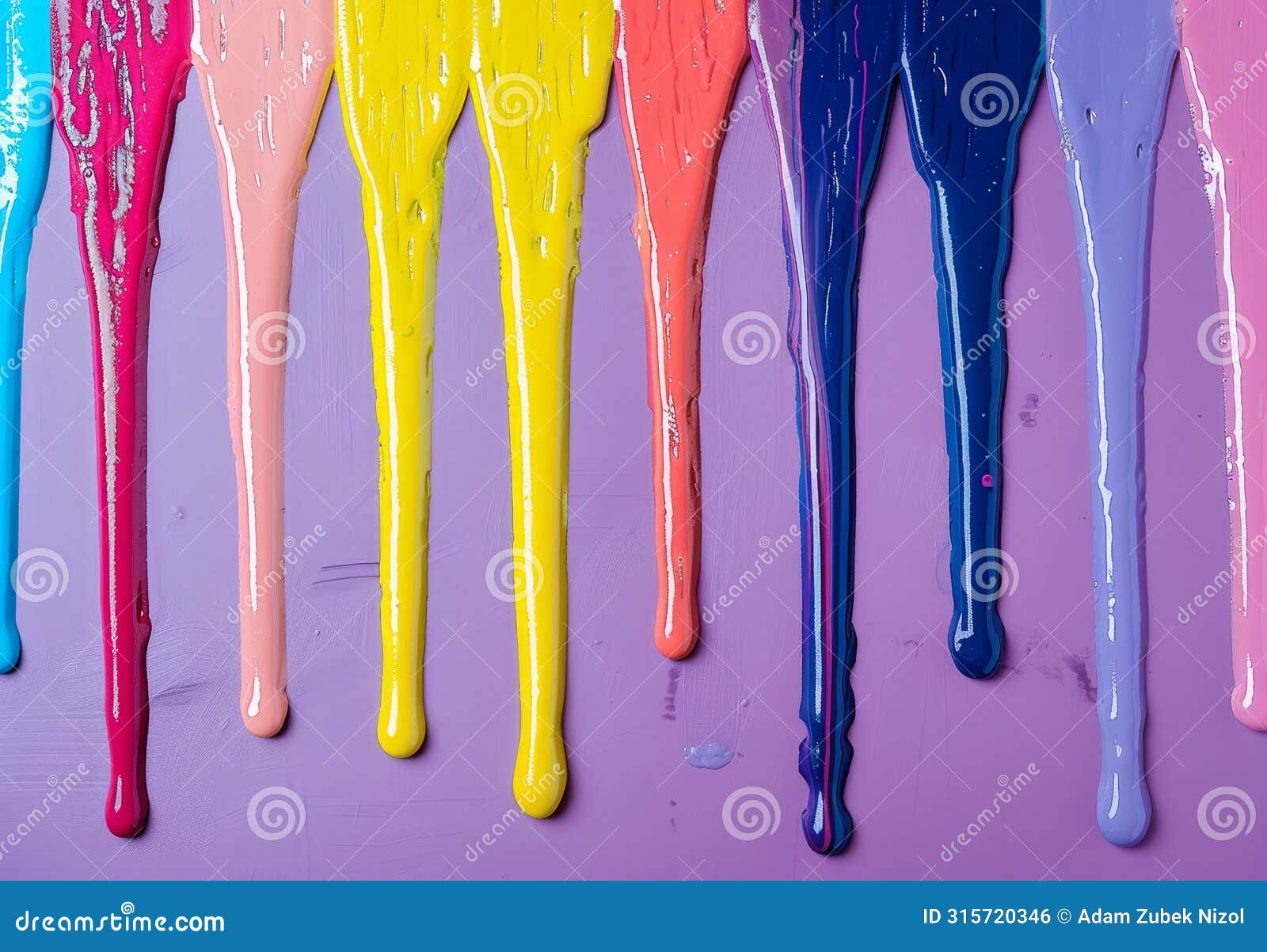 Vibrant Dripping Paint Textures Stock Illustration - Illustration of ...
