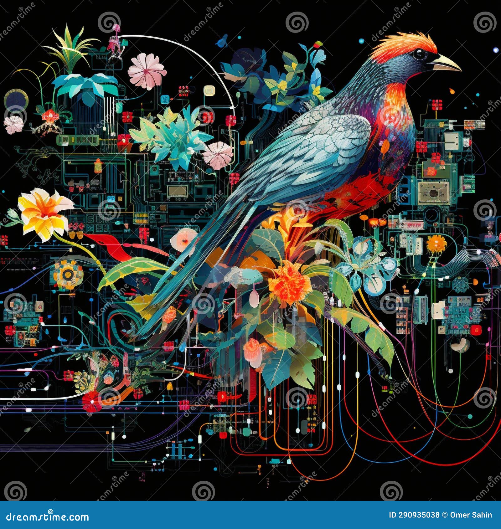 Vibrant and Dynamic Tech Ecosystem Stock Photo - Image of diverse ...