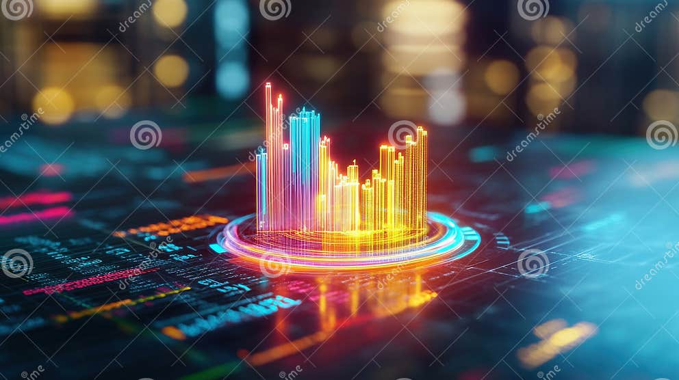 Vibrant Economic Evaluation Data Visualization Concept Stock ...