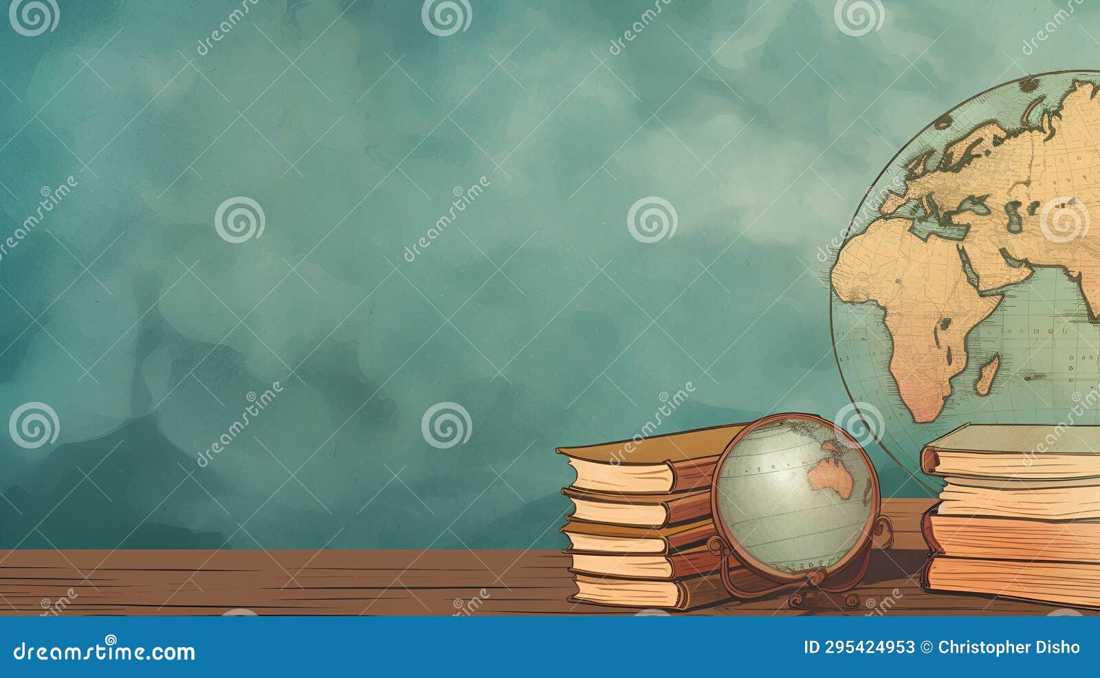 A Vibrant Educational Background for Back To School Presentations Stock ...