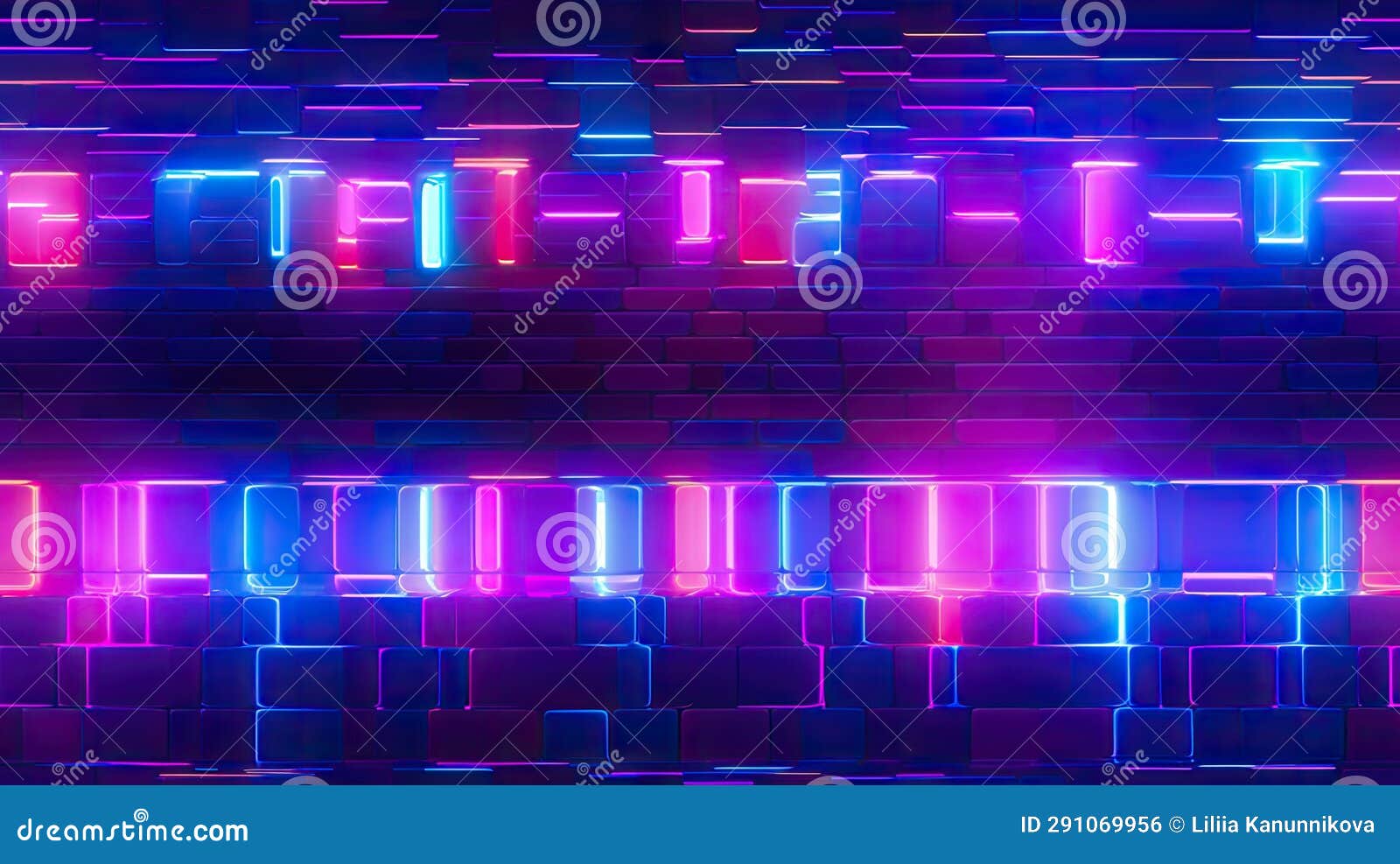 A Vibrant and Electrifying Disco Wall Illuminated by Neon LED ...