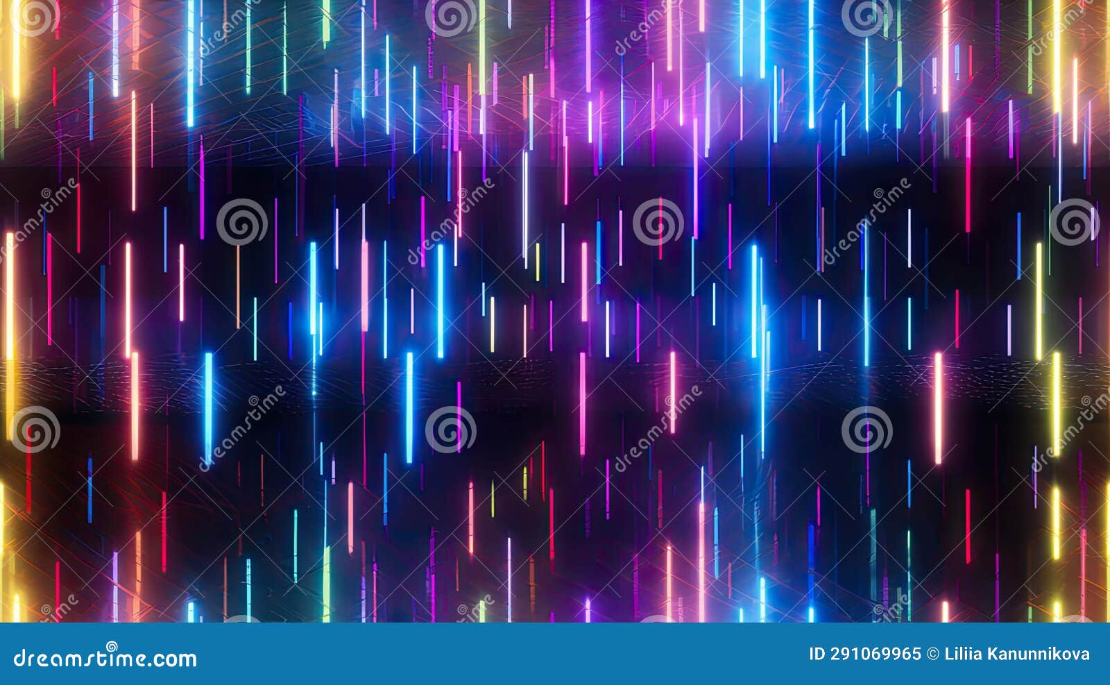 A Vibrant and Electrifying Disco Wall Illuminated by Neon LED ...