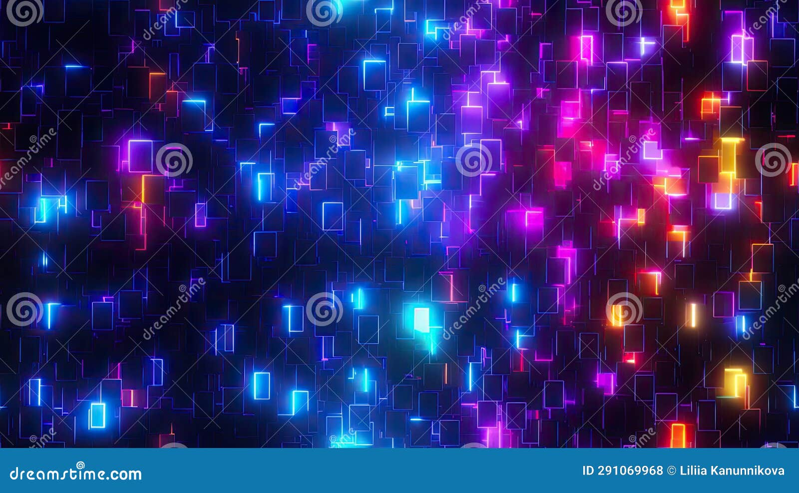 A Vibrant and Electrifying Disco Wall Illuminated by Neon LED ...