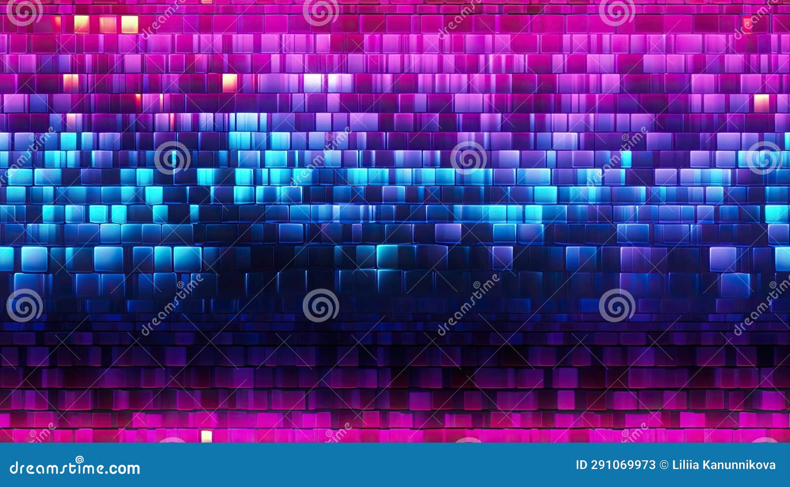 A Vibrant and Electrifying Disco Wall Illuminated by Neon LED ...