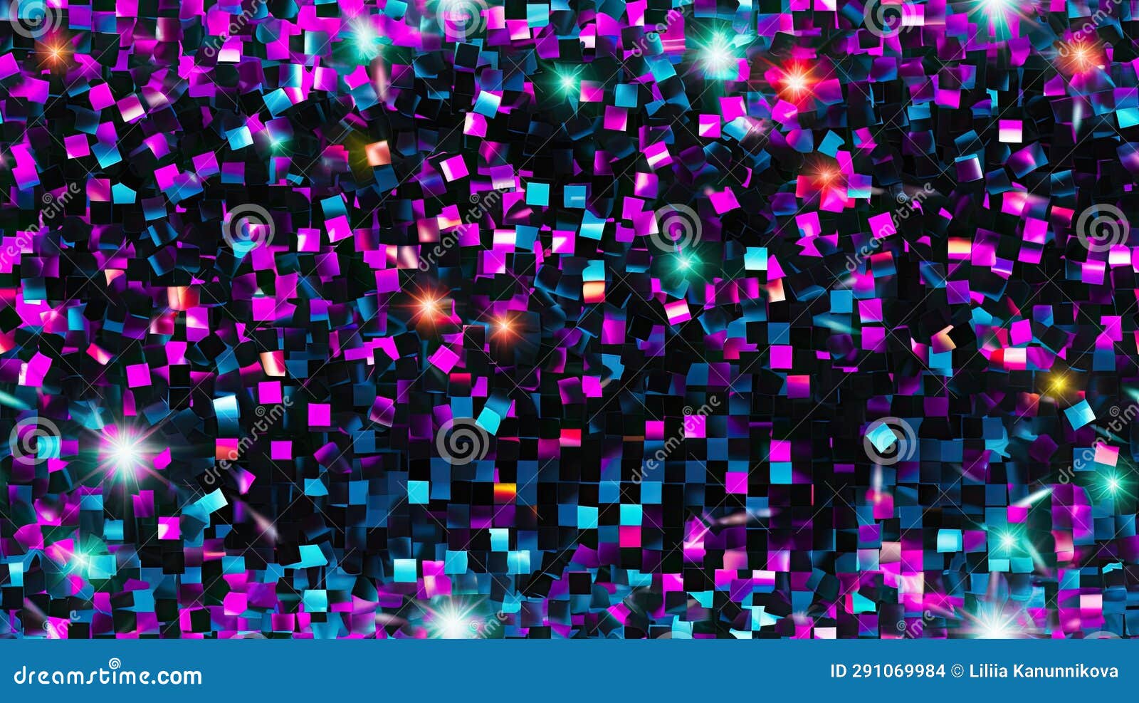 A Vibrant and Electrifying Disco Wall Illuminated by Neon LED ...