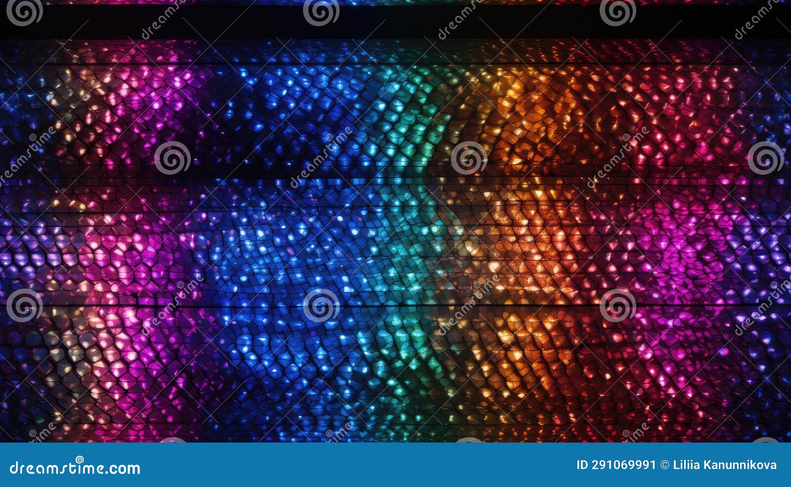 A Vibrant and Electrifying Disco Wall Illuminated by Neon LED ...