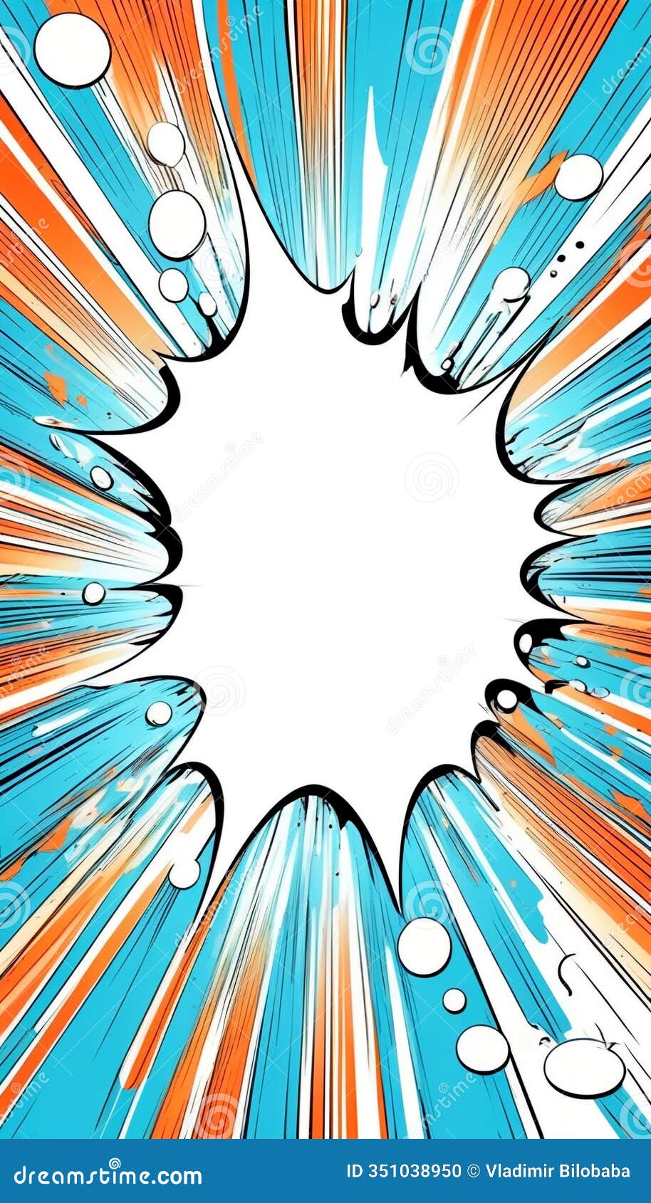 Vibrant Energy Blast with Dynamic Colors and Comic Effects Stock ...